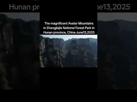 The magnificent Avatar Mountains in Zhangjiajie National Forest Park #china #avatar #adventure