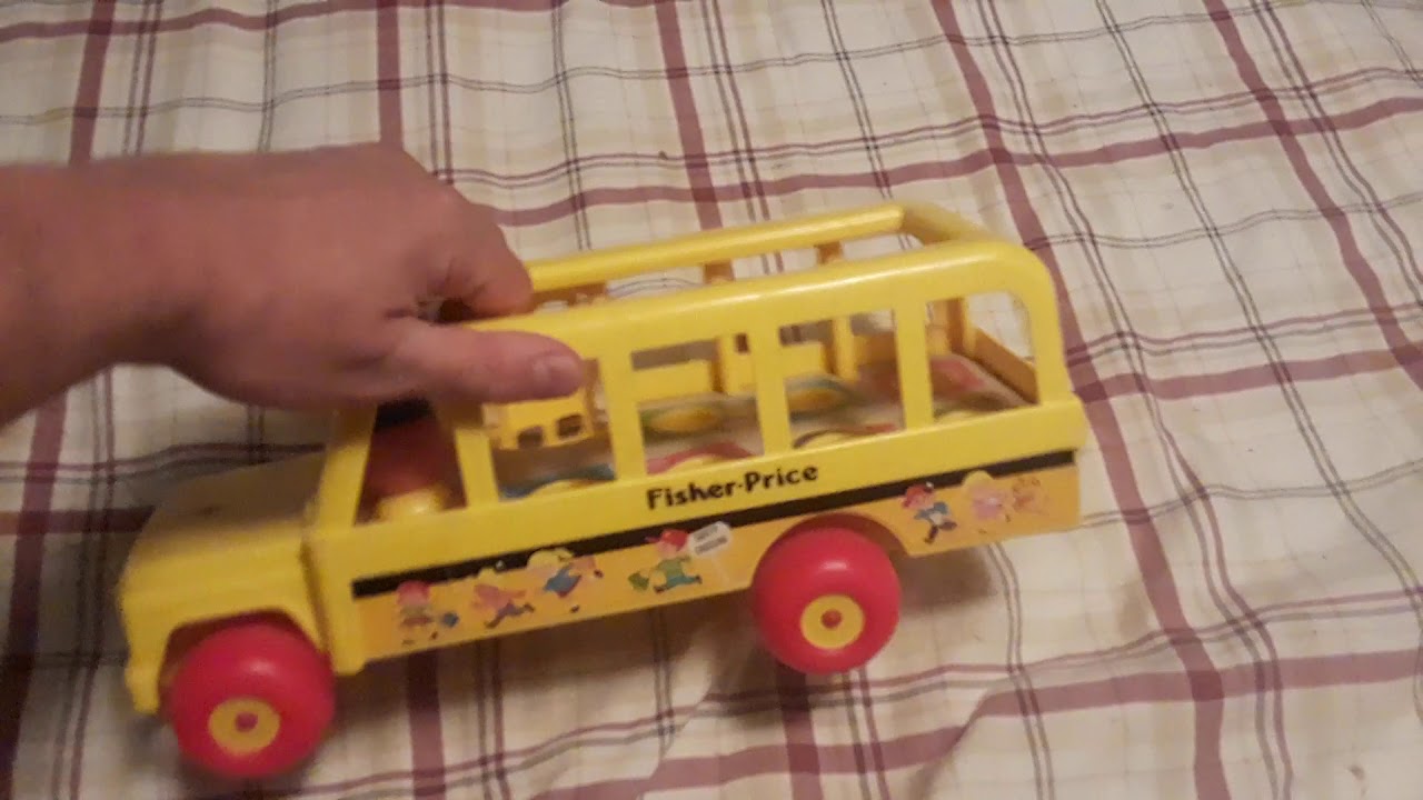 Vintage 1984 Fisher price school bus!