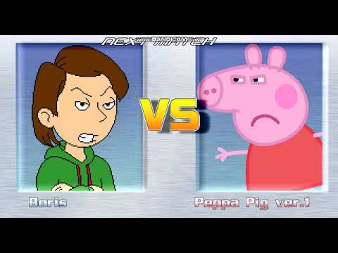 Elmofan17Mugen - Request #18 - Boris (Goanimate/Vyond) vs. Peppa Pig