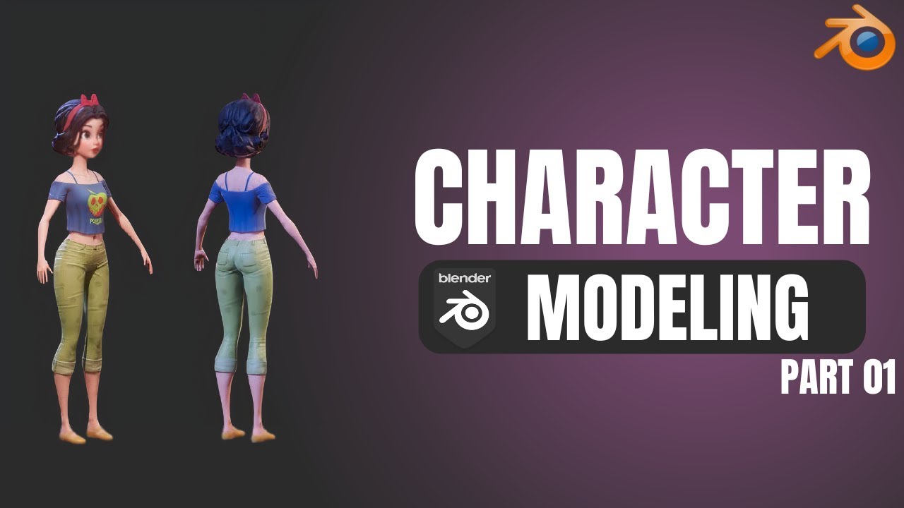 Blender Character Modeling Tutorial - For Beginners - Part 1