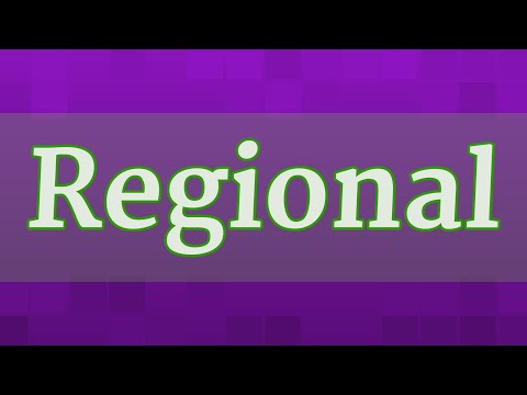 REGIONAL pronunciation • How to pronounce REGIONAL