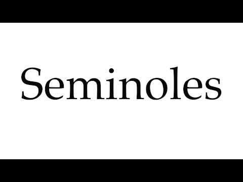 How to Pronounce Seminoles