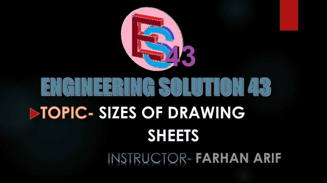 Sizes of Drawing Sheets.