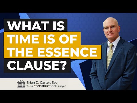 What Is Time Is of the Essence Clause?