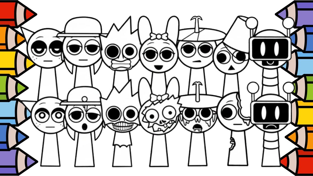 Incredibox Sprunki New Coloring Pages / How to Color Sprunki Original vs Sprunki Horror / NCS MUSIC
