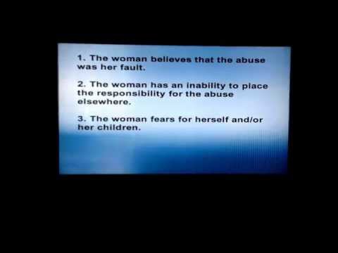 Controlling and Abusive Relationships: "Battered Women's Syndrome"