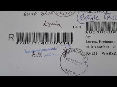 10.11.2022 - POCZTA POLSKA NADAL KŁAMIE MATACZY W SPRAWIE AWIZ LISTÓW POLECONYCH I LEKCEWAŻY SKARGI