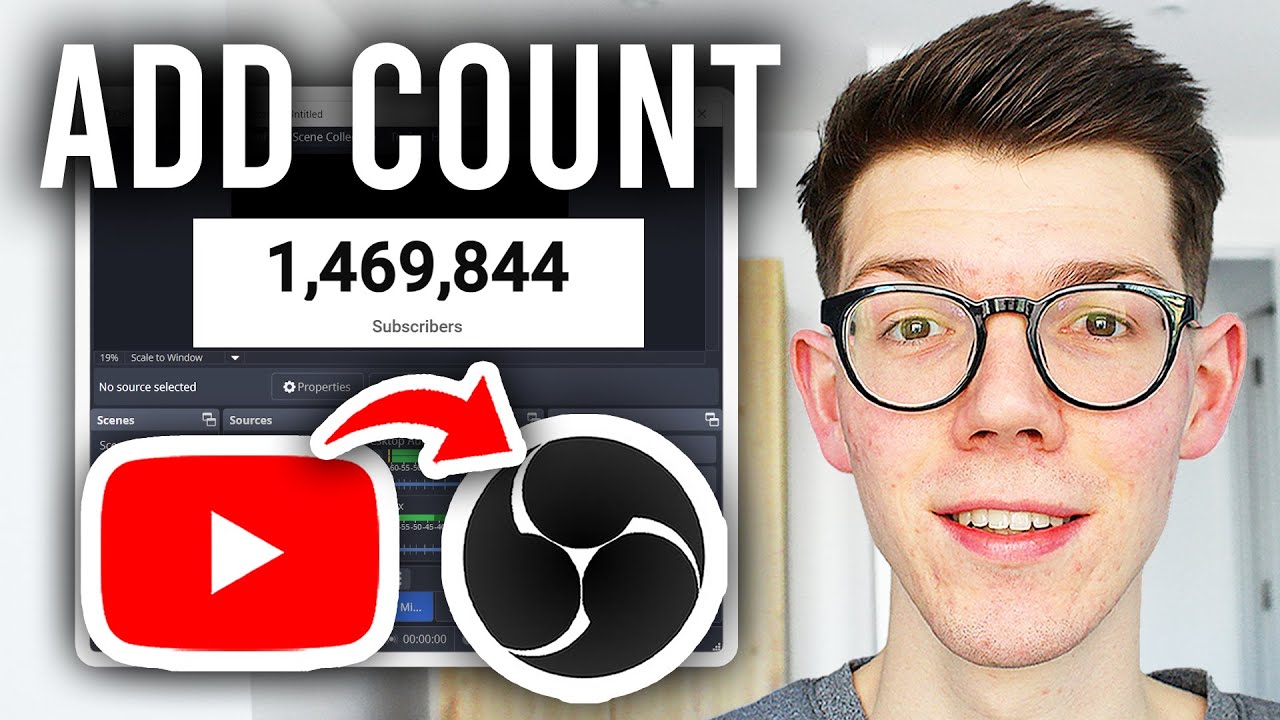 How To Add YouTube Live Subscriber Count In OBS - Step By Step