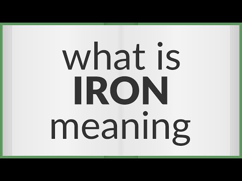 Iron | meaning of Iron