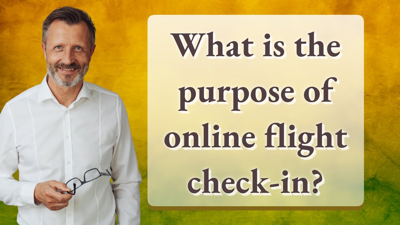 What is the purpose of online flight check-in?
