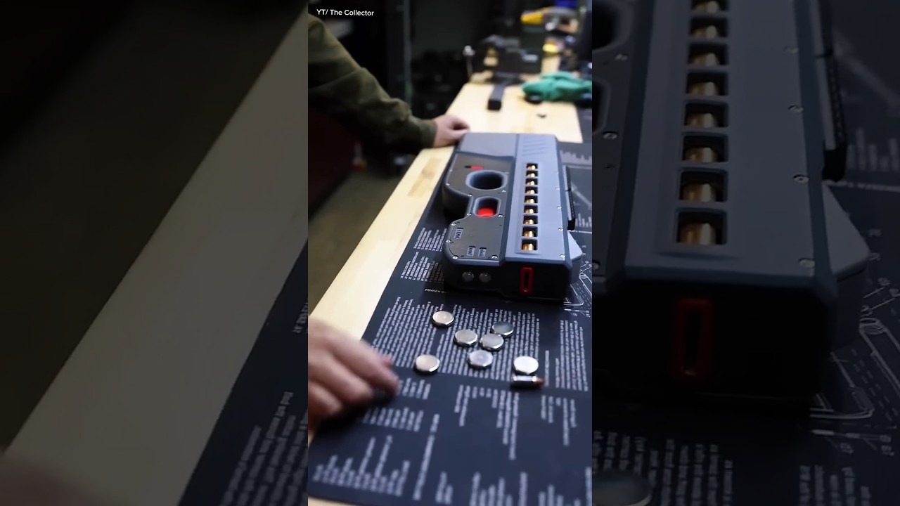 Coil Gun Futuristic Weapon