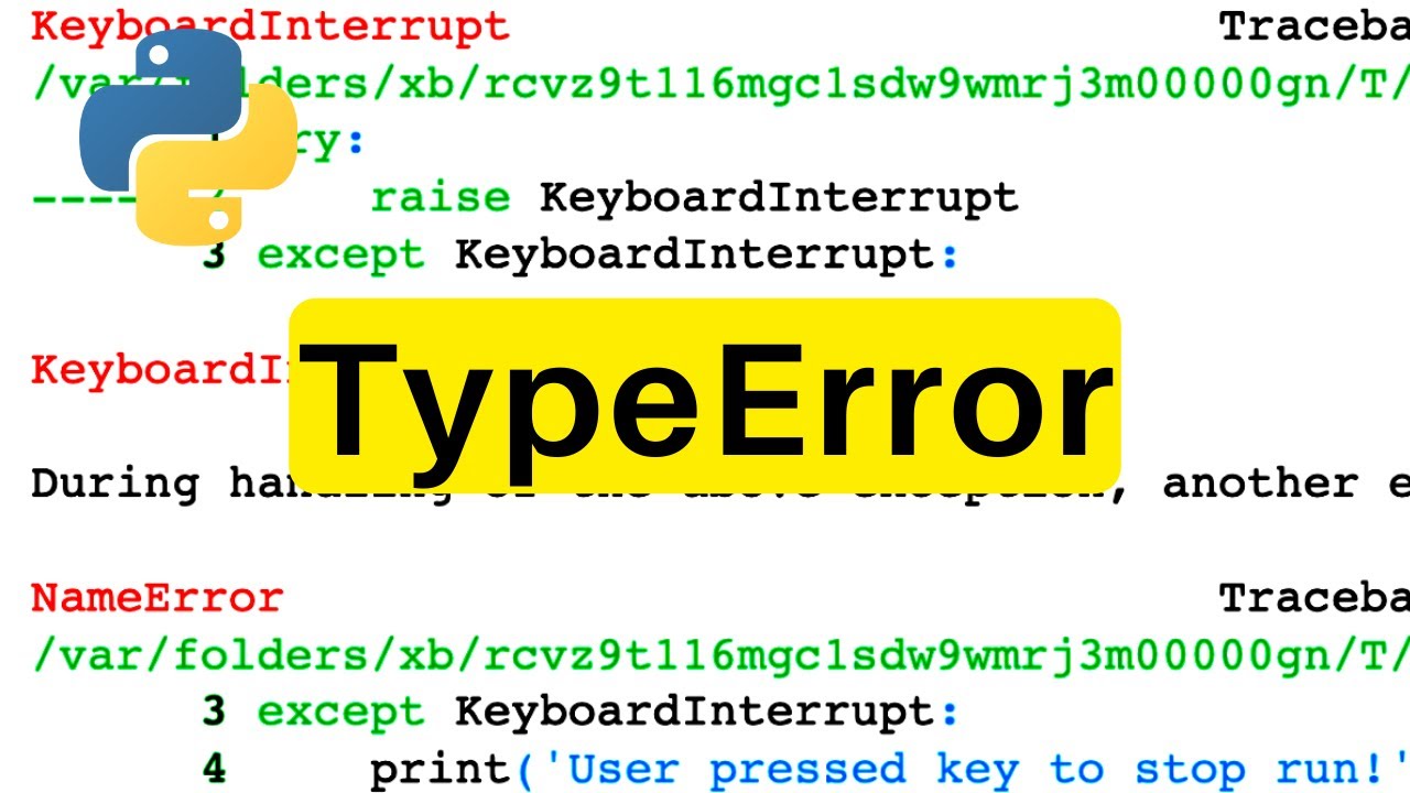 TypeError | Python | Tutorial