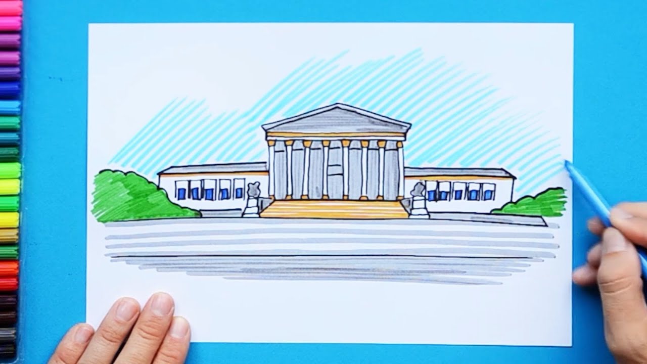 How to draw United States Supreme Court