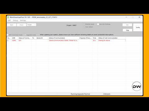 How to Fix Sahara Communication Failed Error in MSM Download Tool