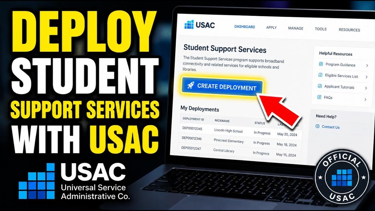 How to Deploy Student Support Services with USAC - Full Guide
