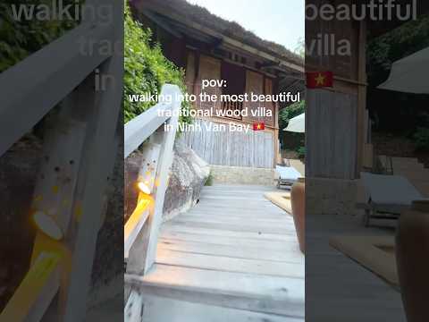 Walking into the most beautiful traditional wood villa in Six Senses ...