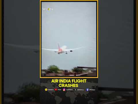 Air India Plane Crashes | Moment Captured on Cam: Air India Flight Crashes Near Gujarat Airport