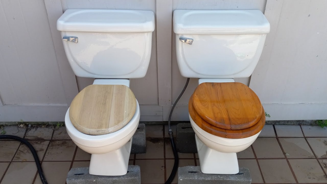 Two 1988 Beige Vitromex Toilets