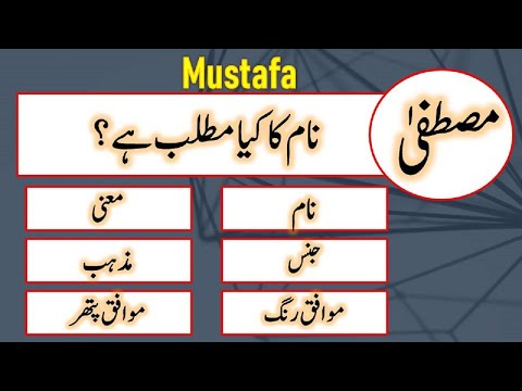 Mustafa Name Meaning | Mustafa Lucky Day | Mustafa Lucky Stone | Mustafa Numerology