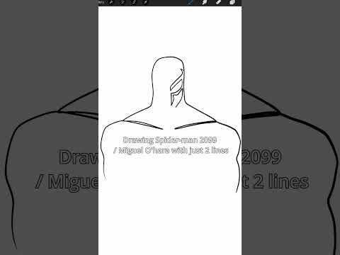 Drawing spider-people in 3 lines or less #2 Spider-man 2099 / Miguel O'hara