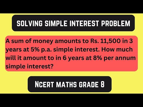 Simple Interest Word Problem #simpleinterest