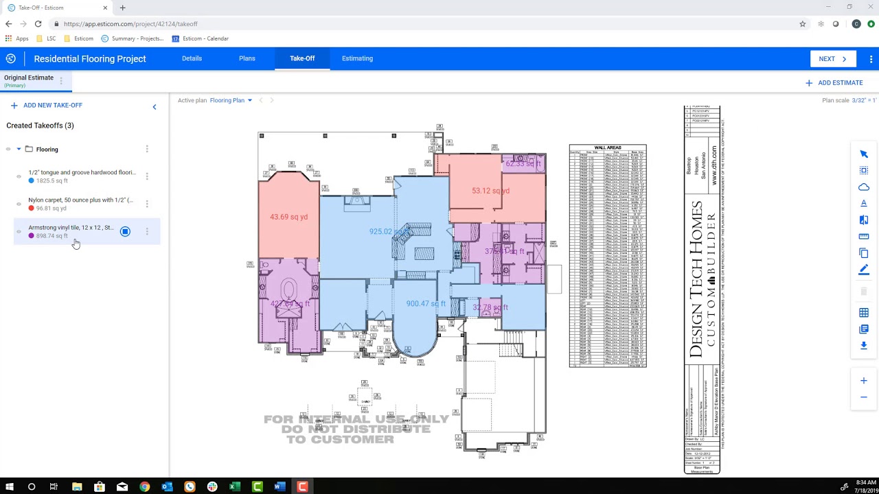 Esticom Guided Tour - How to Estimate a Residential Flooring Project