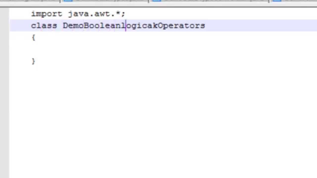 Java Tutorials-Java Operators(Boolean Logical Operator part-1)