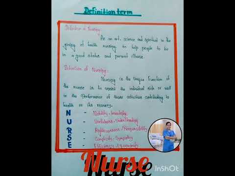 Nurse ki definition||π©ββοΈπβοΈ nurse ka full form π©ββοΈβοΈ Nursing profession||#shortvideo #shorts #yt β