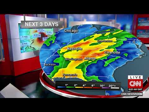 Hurricane Nate makes second landfall near Biloxi, Mississippi