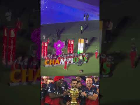 IPL CHAMPION TROPHY 2025 RCB RCB LIFT THE IPL TROPHY AFTER 18 YEARS! #shorts #icc #india #foryou