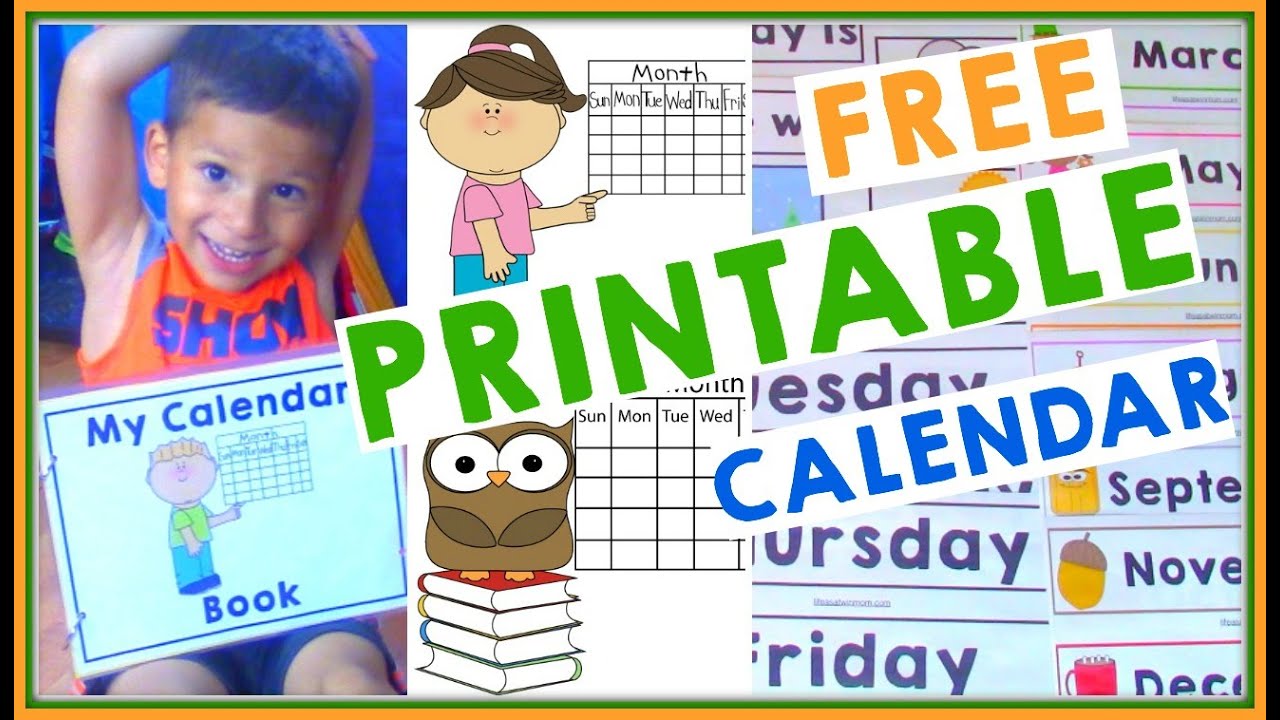 HOW TO MAKE CALENDAR CHART FOR KIDS  | FREE HOMESCHOOL PRINTABLE |