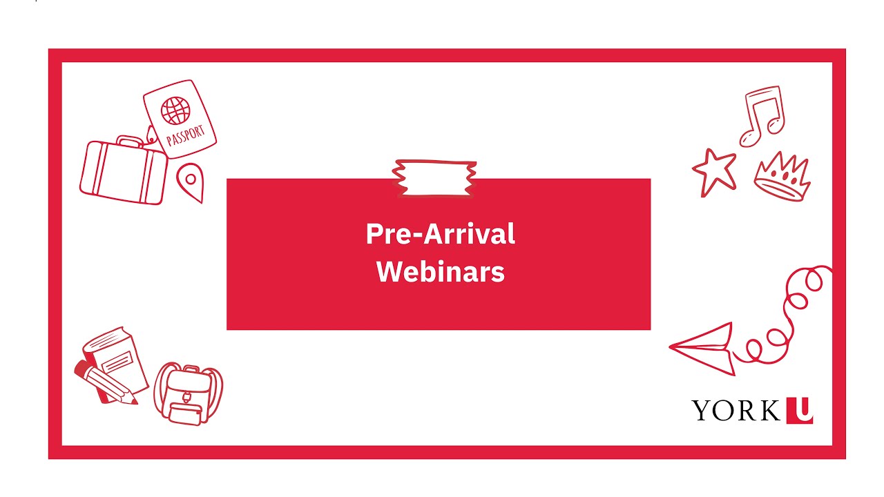 Pre-Arrival Webinars