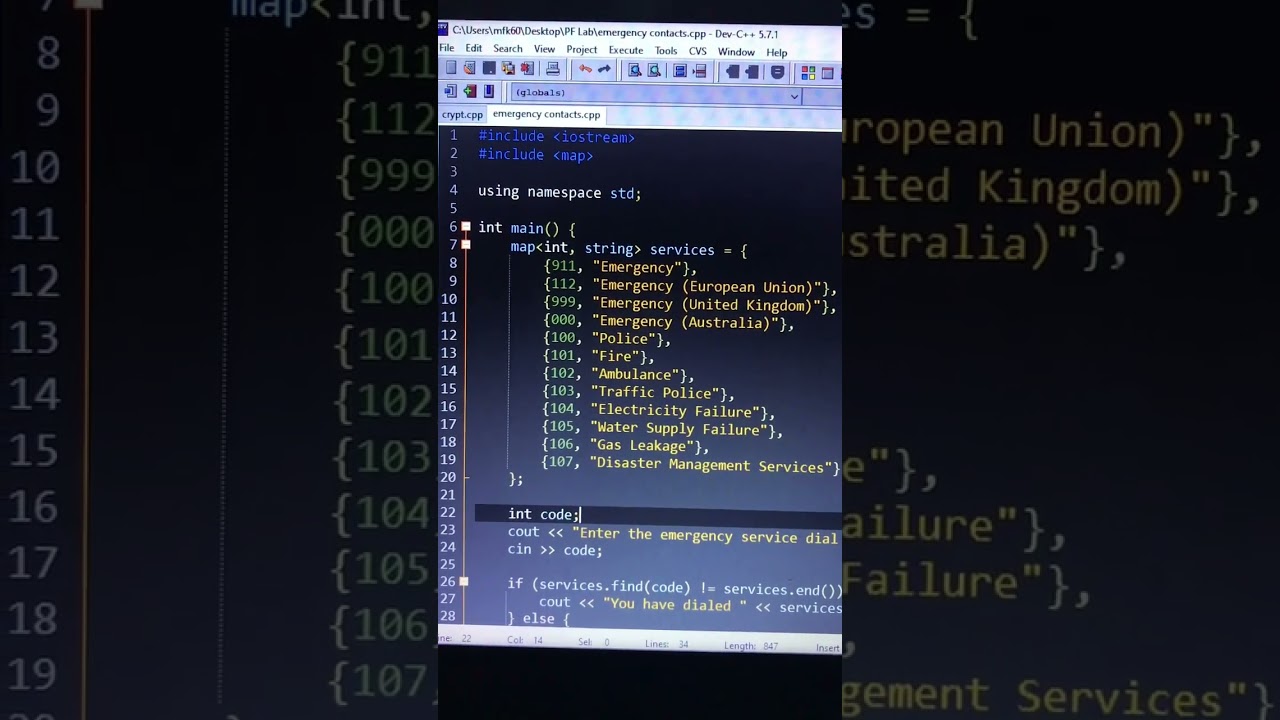 emergency contacts c++#coders #codelife #codemasters #codingninja #codinglife #code#coding #coders