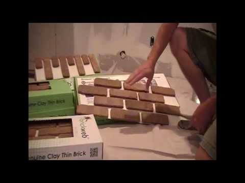 How To Install Brickwebb Thin Brick - Interior Installation Part 1 of 2