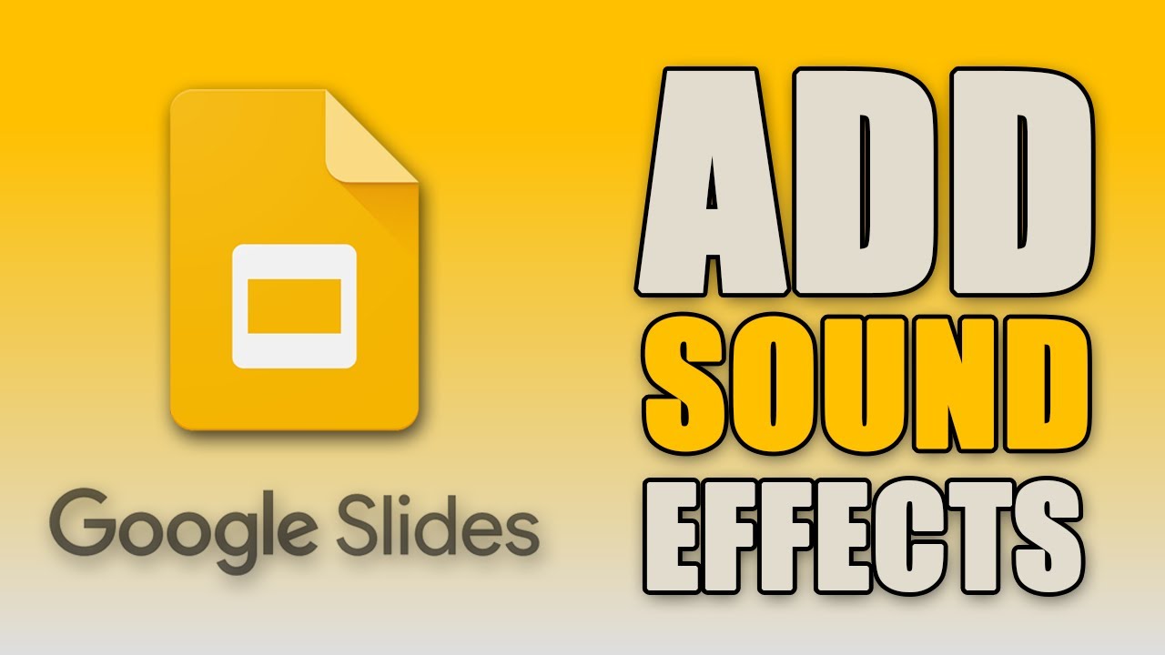 How To Add Sound Effects To Google Slides (EASY!)