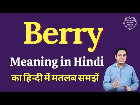 Berry meaning in Hindi | Berry ka matlab kya hota hai