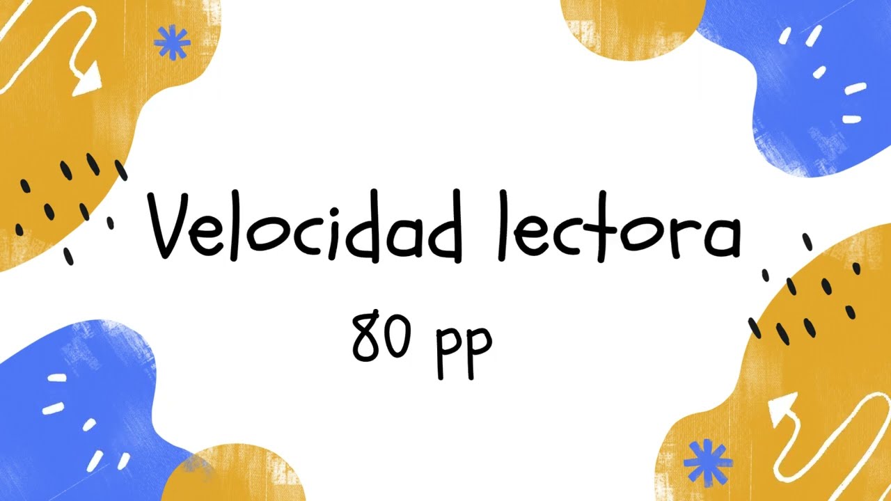 Velocidad lectora 80 ppm