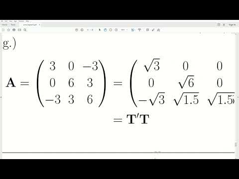 amv9 - Matrix Algebra: Positive Definite, Determinant, and Trace of a Matrix