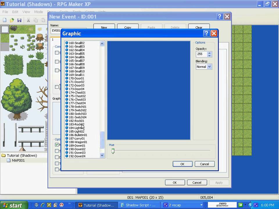 RPG maker XP tutorial-Shadows