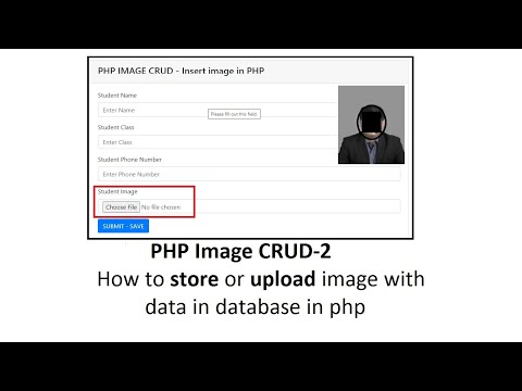Learn PHP Image CRUD 2 How to store or upload image with data in database in php - Mind Luster