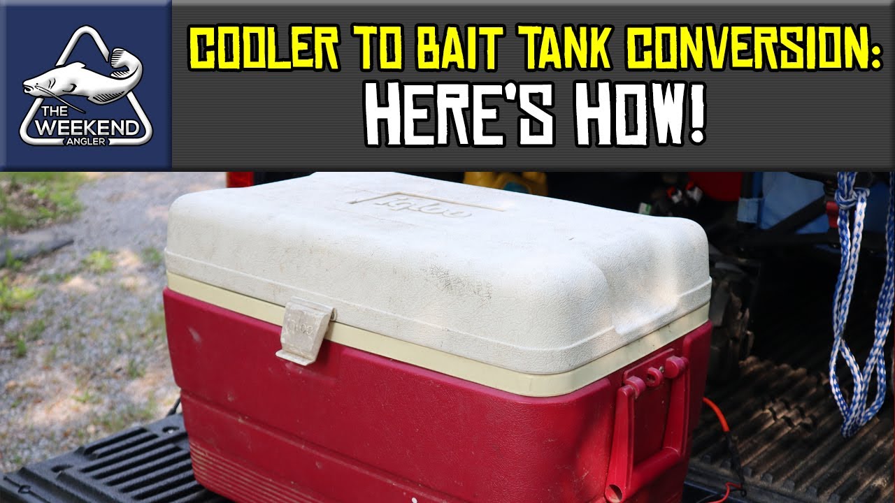 DIY Portable Bait Tank / Livewell - How to Build from a Cooler
