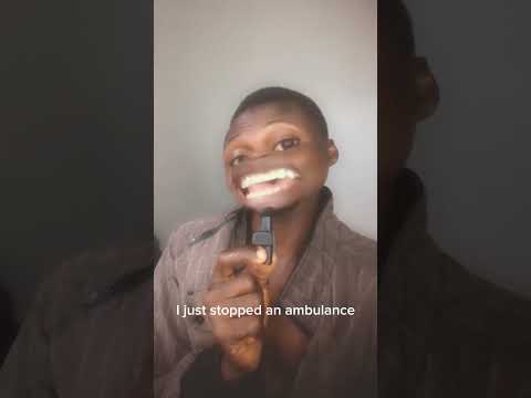 Why is it wrong to stop an ambulance to ask of what happened #comedian #foryou #youtube #viral #fyp