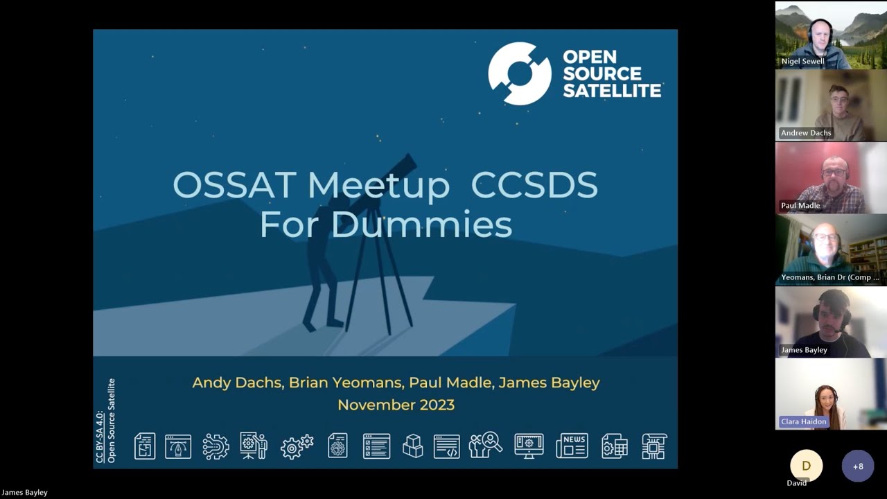 Open Source Satellite Programme: CCSDS for Dummies