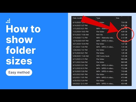 How to see folder sizes in windows file explorer