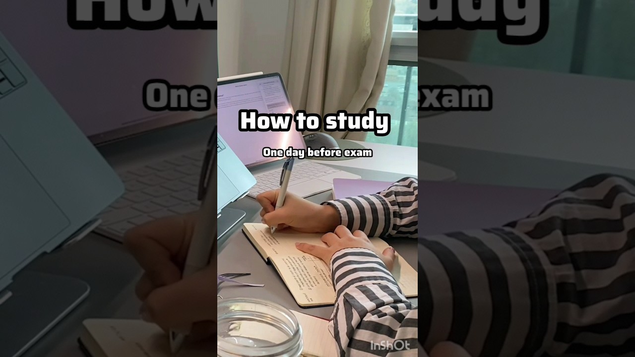 How to study one day before exam✨🌌#examtips #studytips #trendingshorts #shorts #studymotivation