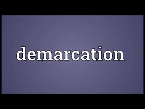Demarcation Meaning