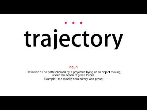How to pronounce trajectory - Vocab Today