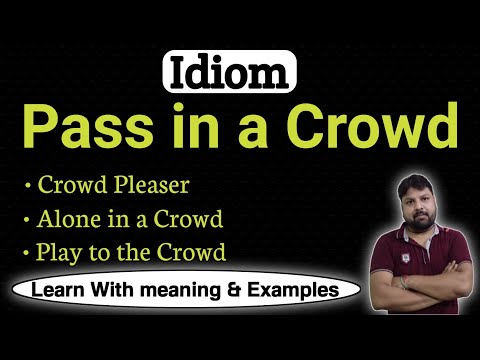 Pass in a Crowd | Idiom: "Pass in a Crowd" with meaning and examples | Other Idioms about "Crowd"