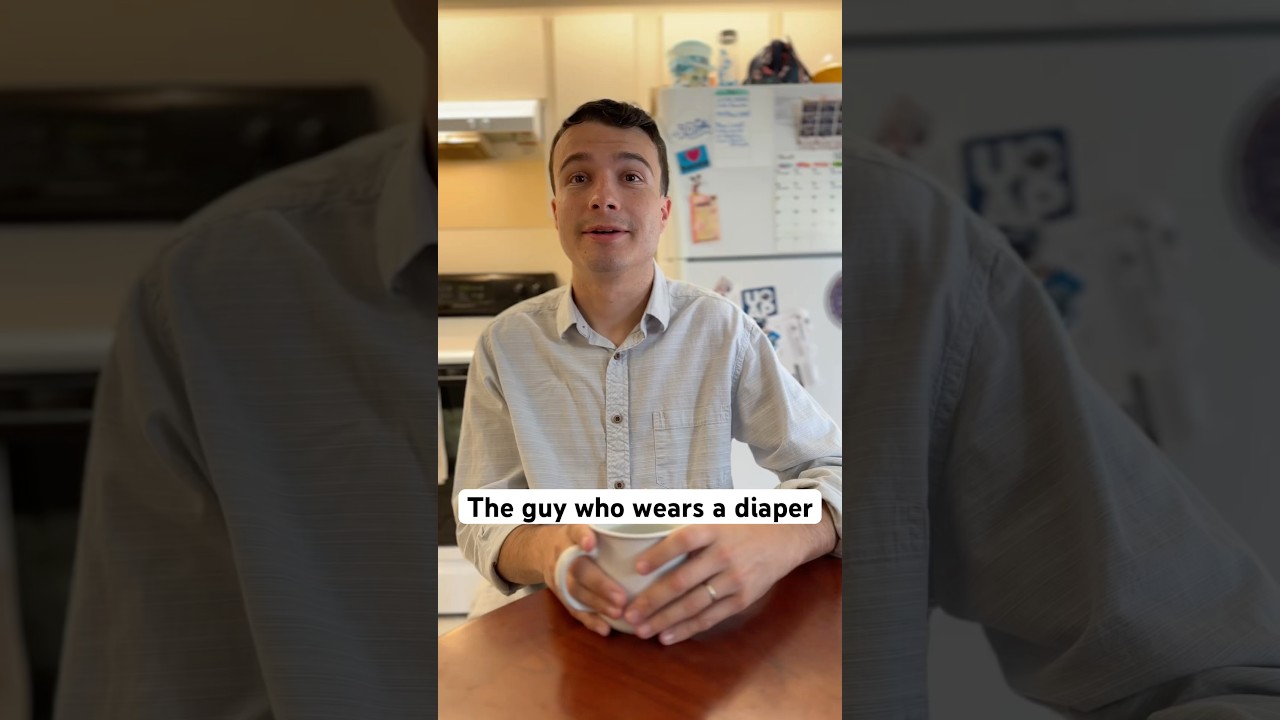 The guy who wears a diaper #comedy #shorts #funny #skit #sketch