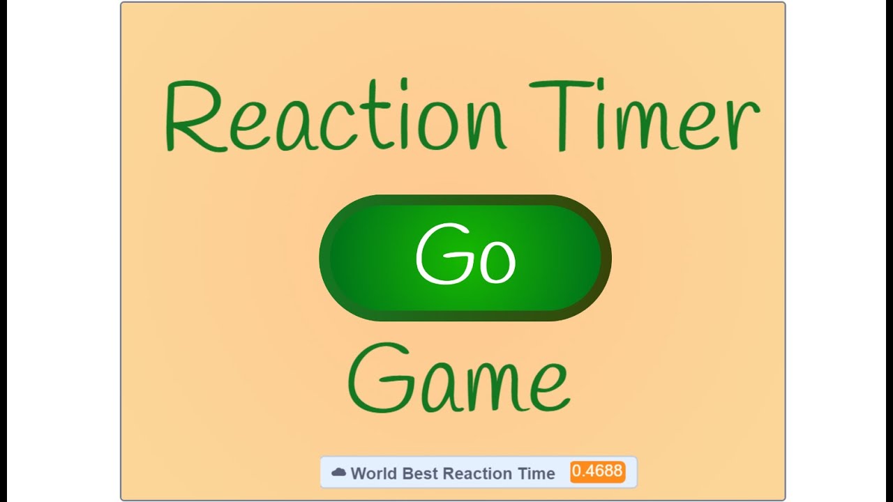 Scratch 3 - Reaction Timer Game